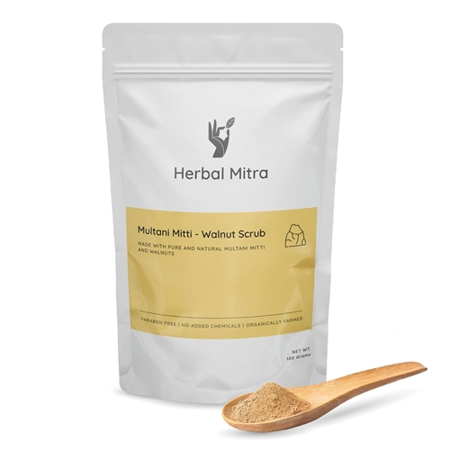 Buy Original Multani Mitti Face Scrub Online from Herbal Mitra ...