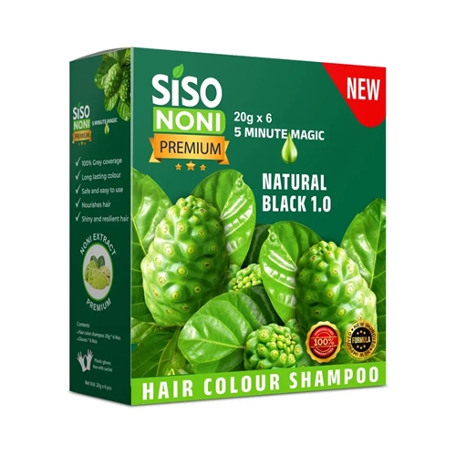 Buy Original Premium Noni Black Hair Colour Shampoo Online from Siso ...